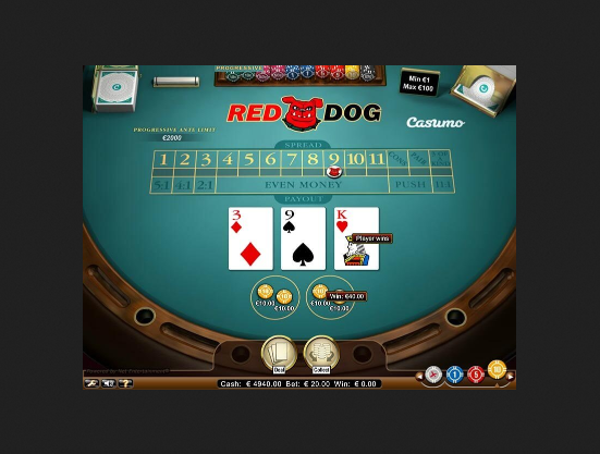 Red Dog | Online card game considered a variant of poker.